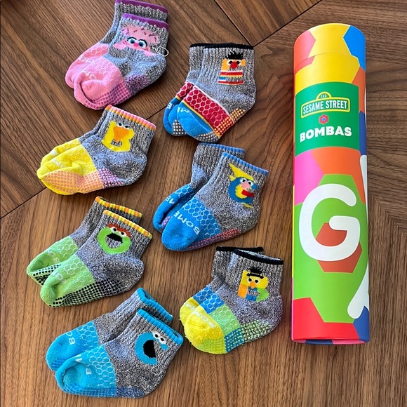 Bombas | Accessories | Sesame Street Bombas Toddler Gripper Socks Set ...